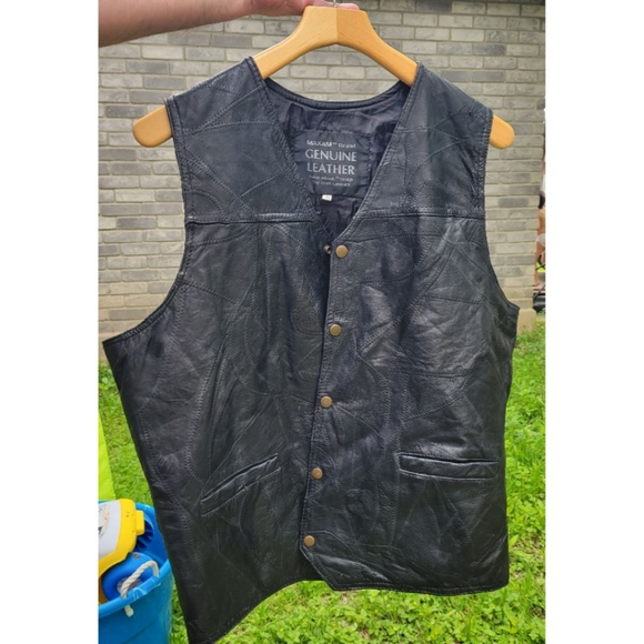 maxam brand | Other | Patchwork Leather Biker Vest | Poshmark